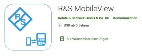 Rohde & Schwarz InstrumentView Software- Allice Messtechnik